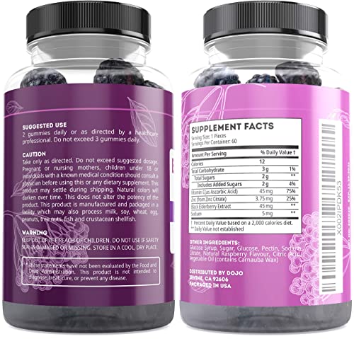 nutritious elderberry gummies for immune boost