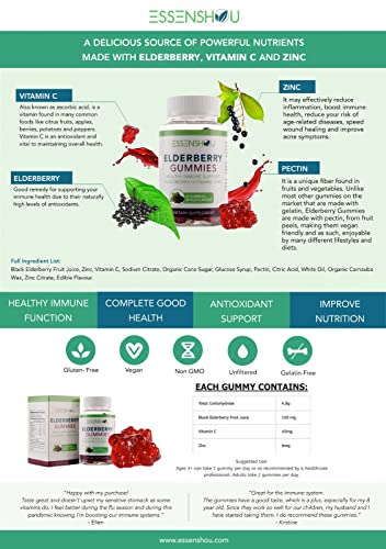 nutritious elderberry gummies for immunity