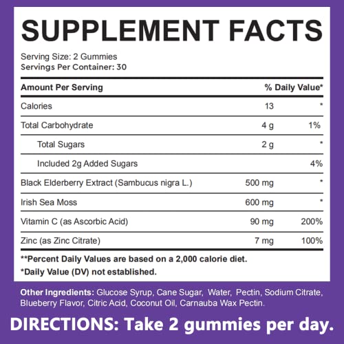 Nutritious elderberry gummies for vitality