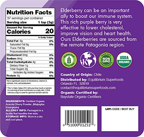 nutritious elderberry powder for smoothies