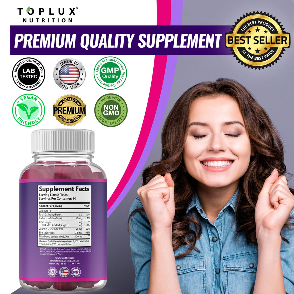 nutritious elderberry wellness gummies