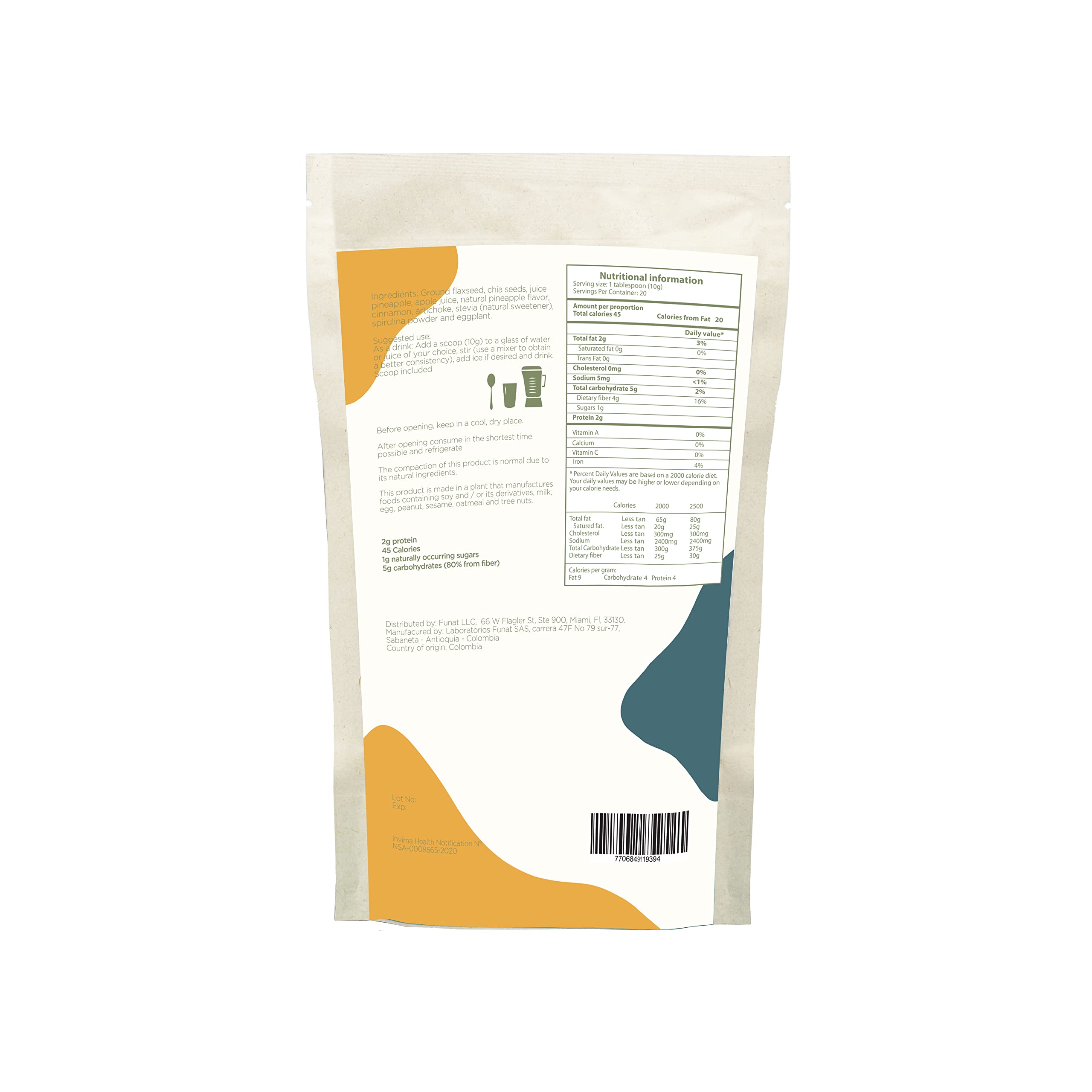 nutritious flaxseed mix with chia seeds