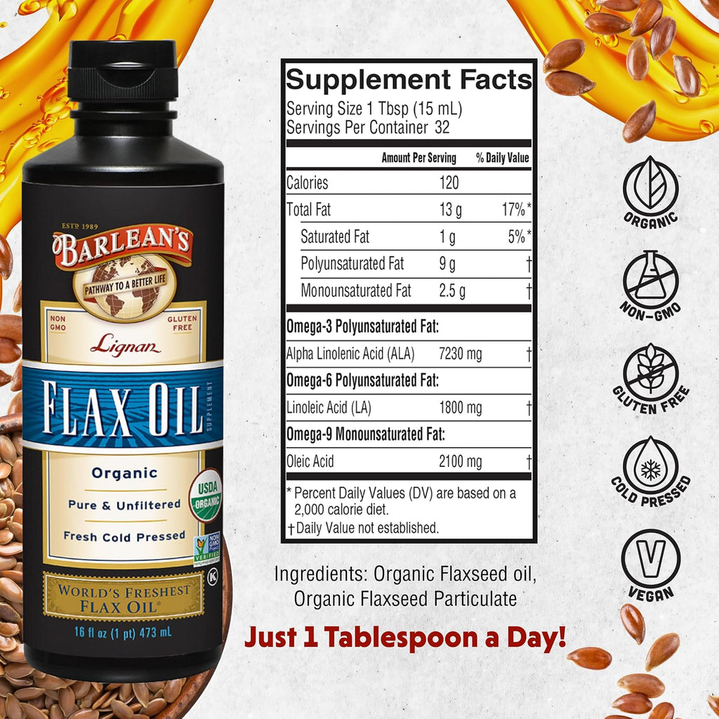 nutritious flaxseed oil supplement
