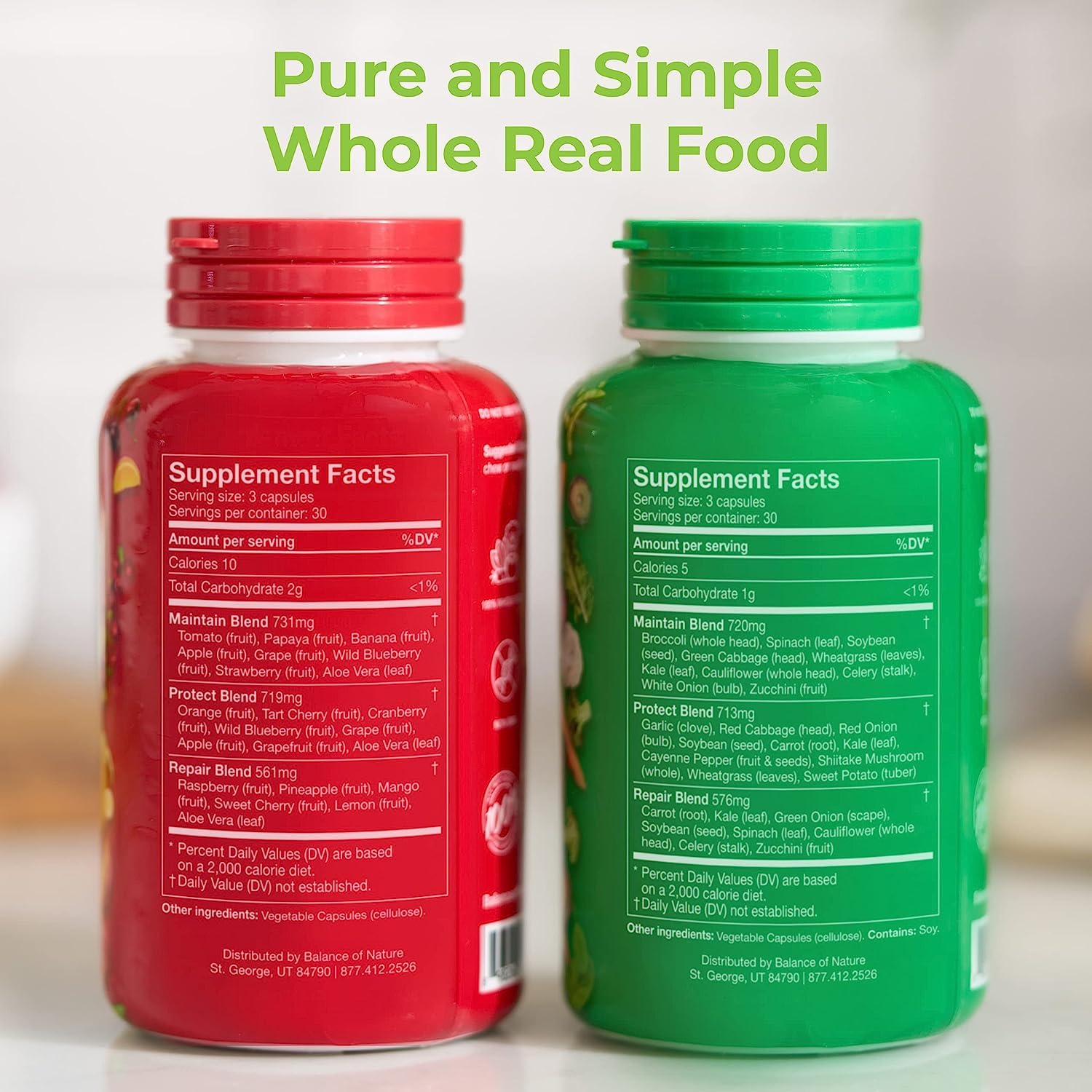 nutritious fruit and vegetable capsules