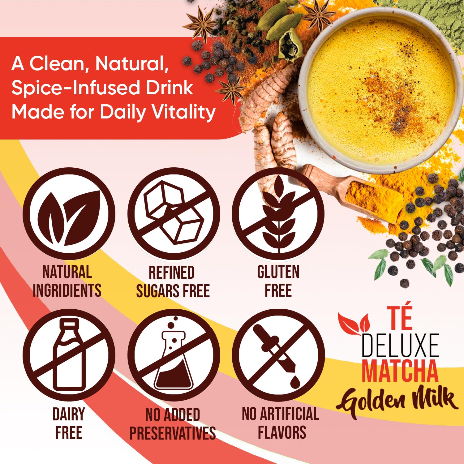 Nutritious ginger tea with almond