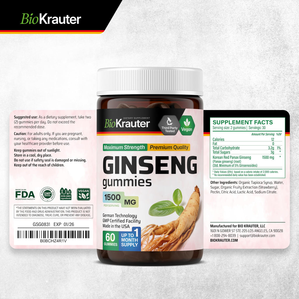 nutritious ginseng gummy snacks
