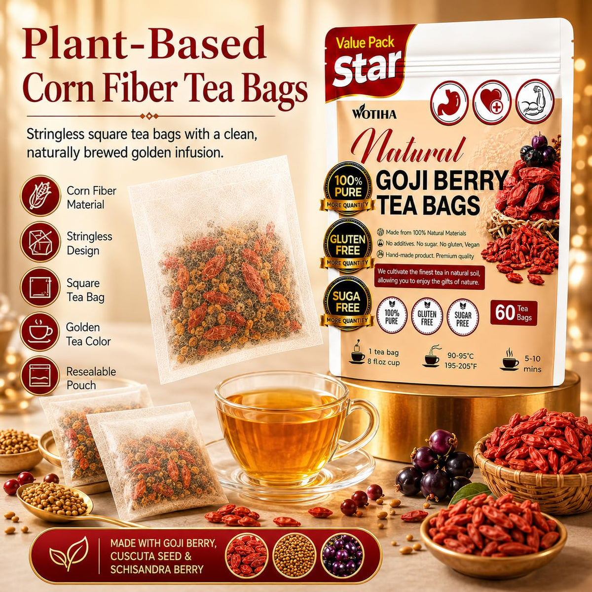 nutritious goji berry infusion