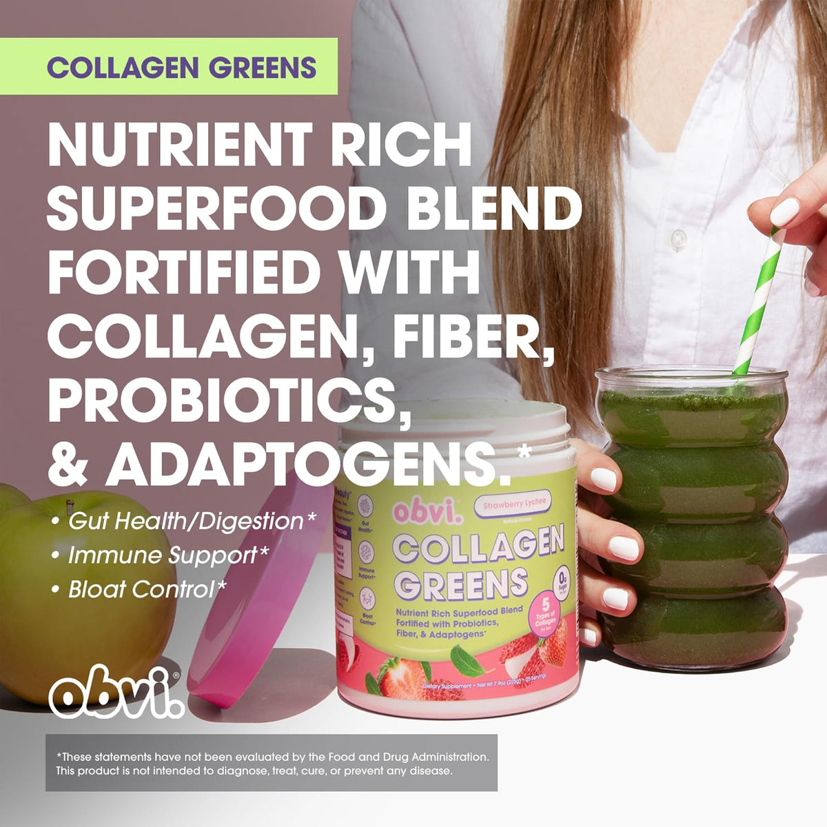nutritious greens and collagen blend