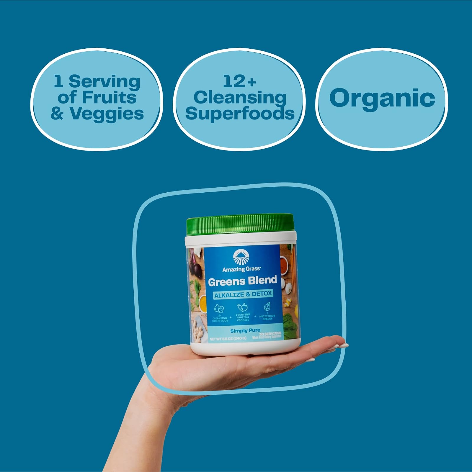 nutritious greens blend for alkalizing
