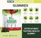 Nutritious greens blend in gummy form