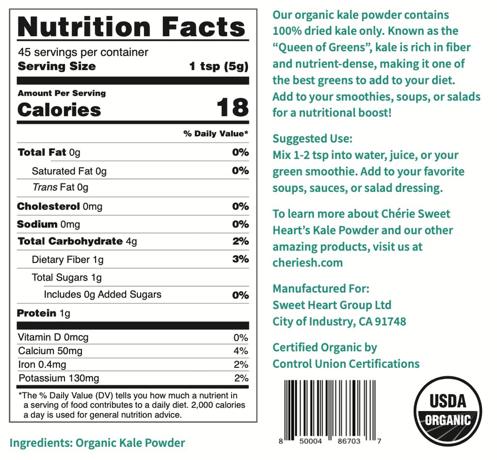 nutritious greens powder for baking