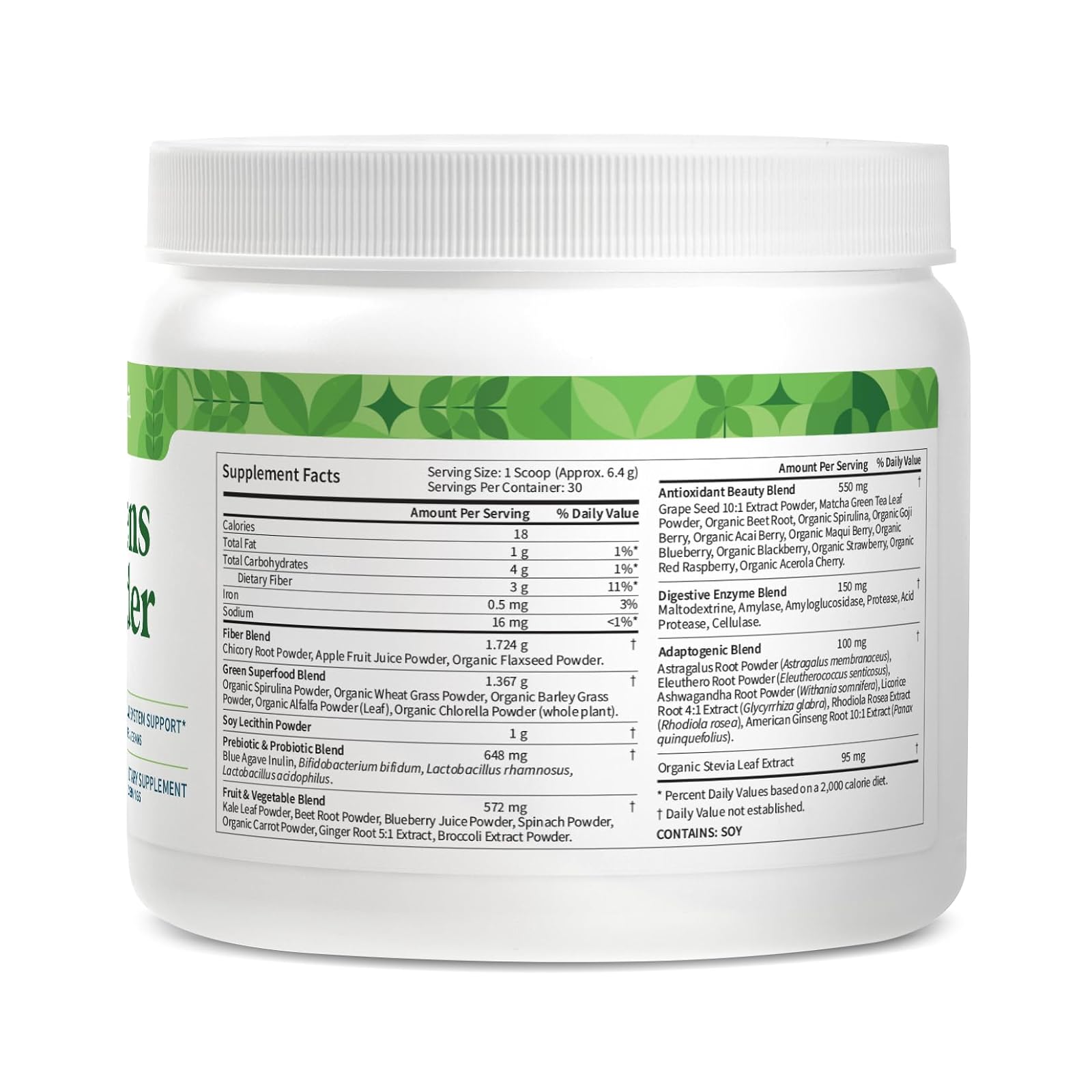 nutritious greens powder for smoothies