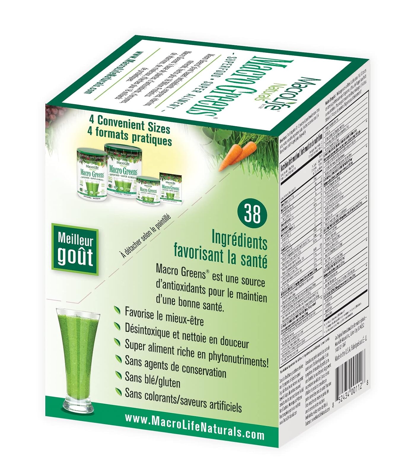 Nutritious greens powder for wellness