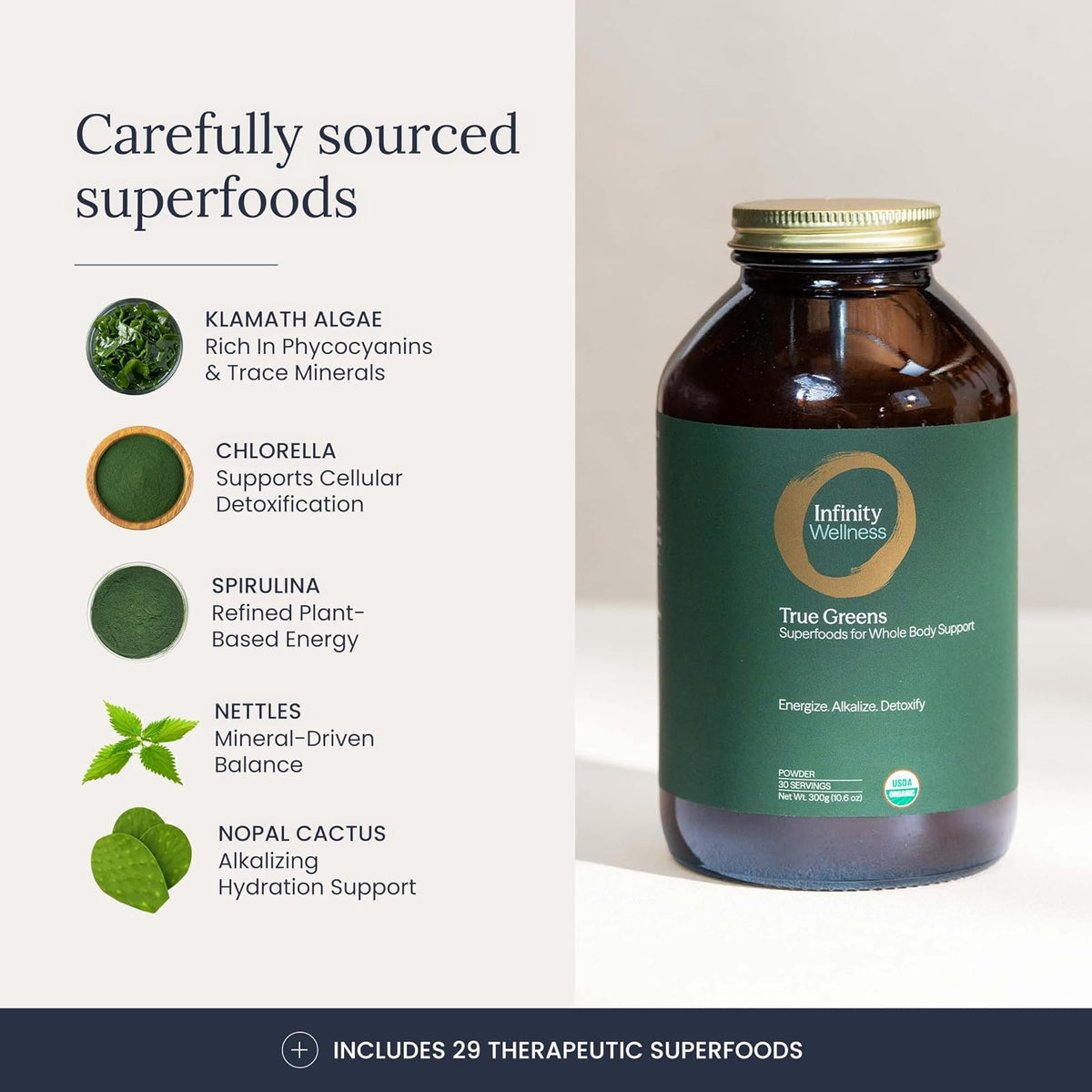 Nutritious greens powders for daily health