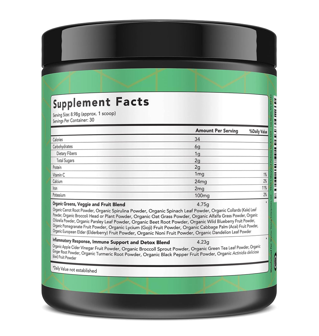 nutritious greens powders for energy