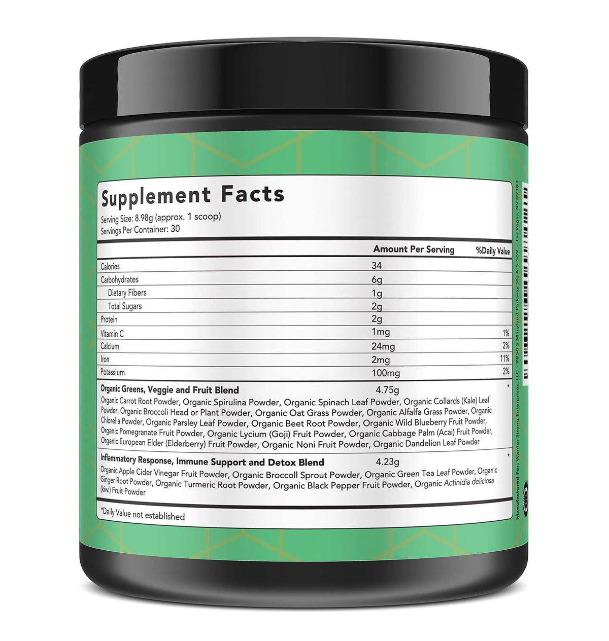 nutritious greens powders for energy