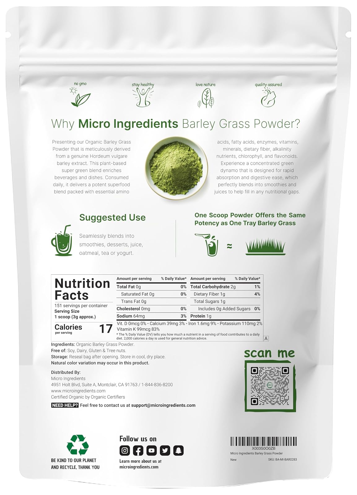 nutritious greens powders for smoothies