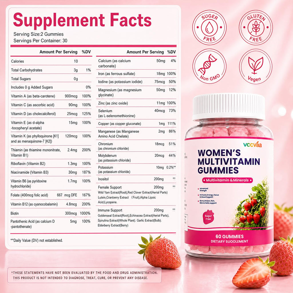 nutritious gummies for women's health