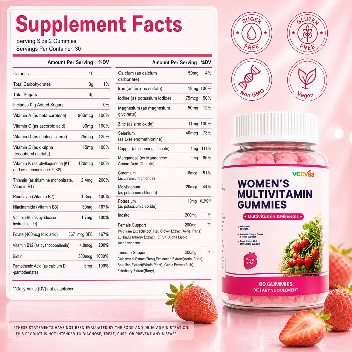 nutritious gummies for women's health