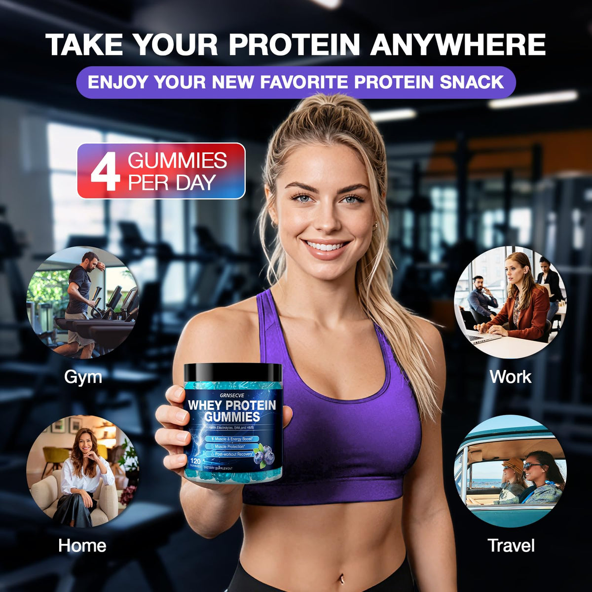 Nutritious gummy supplement for athletes