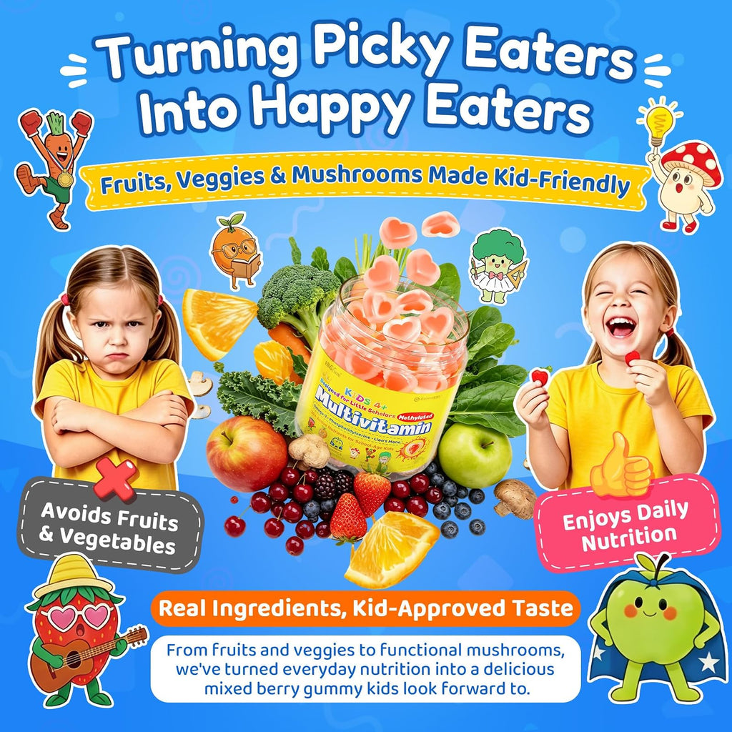 Nutritious gummy vitamins for kids