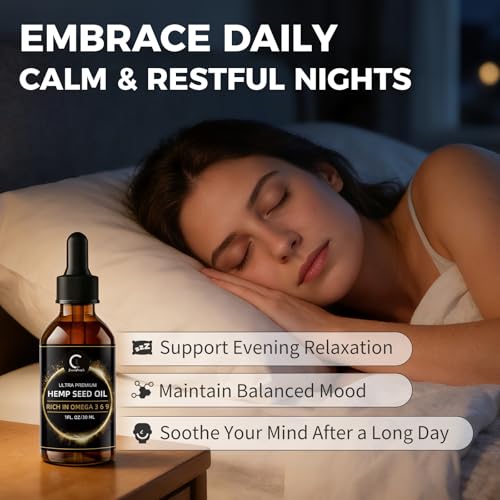 Nutritious hemp seed oil drops