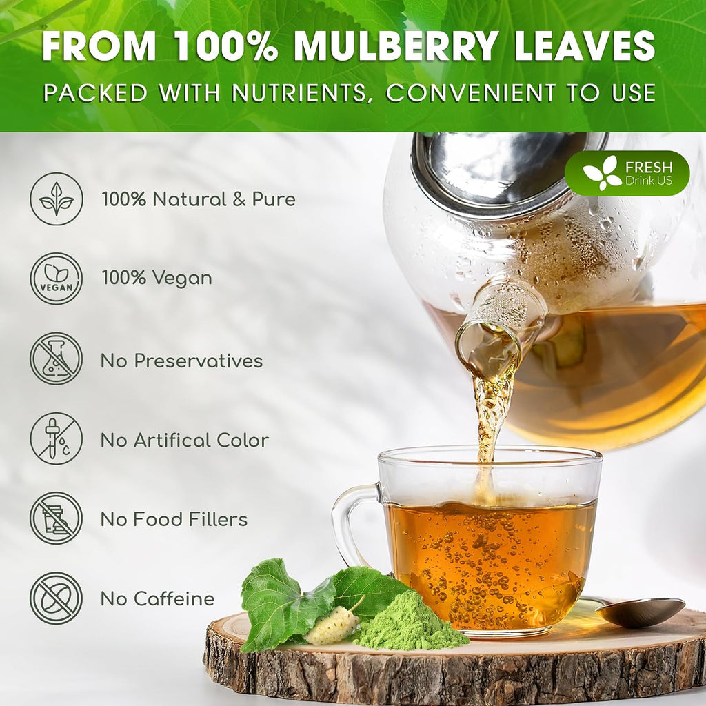 nutritious herbal tea mulberry leaves