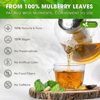 nutritious herbal tea mulberry leaves