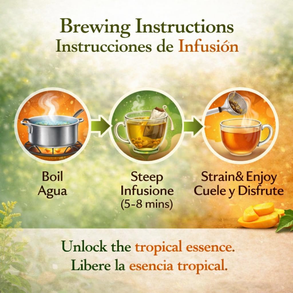 nutritious herbal tea with mango