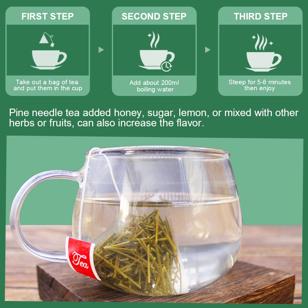 nutritious herbal tea with pine extract