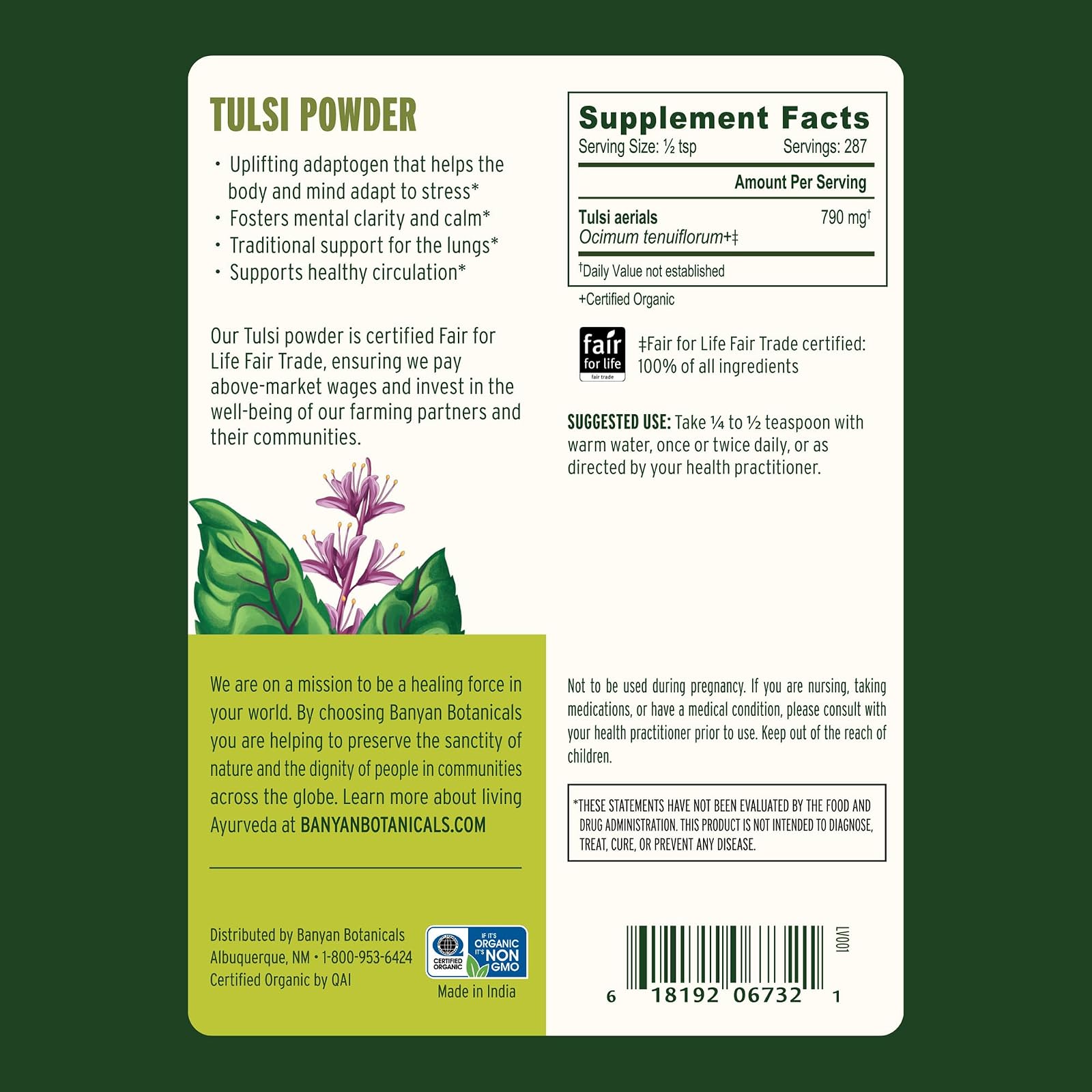 nutritious holy basil for smoothies