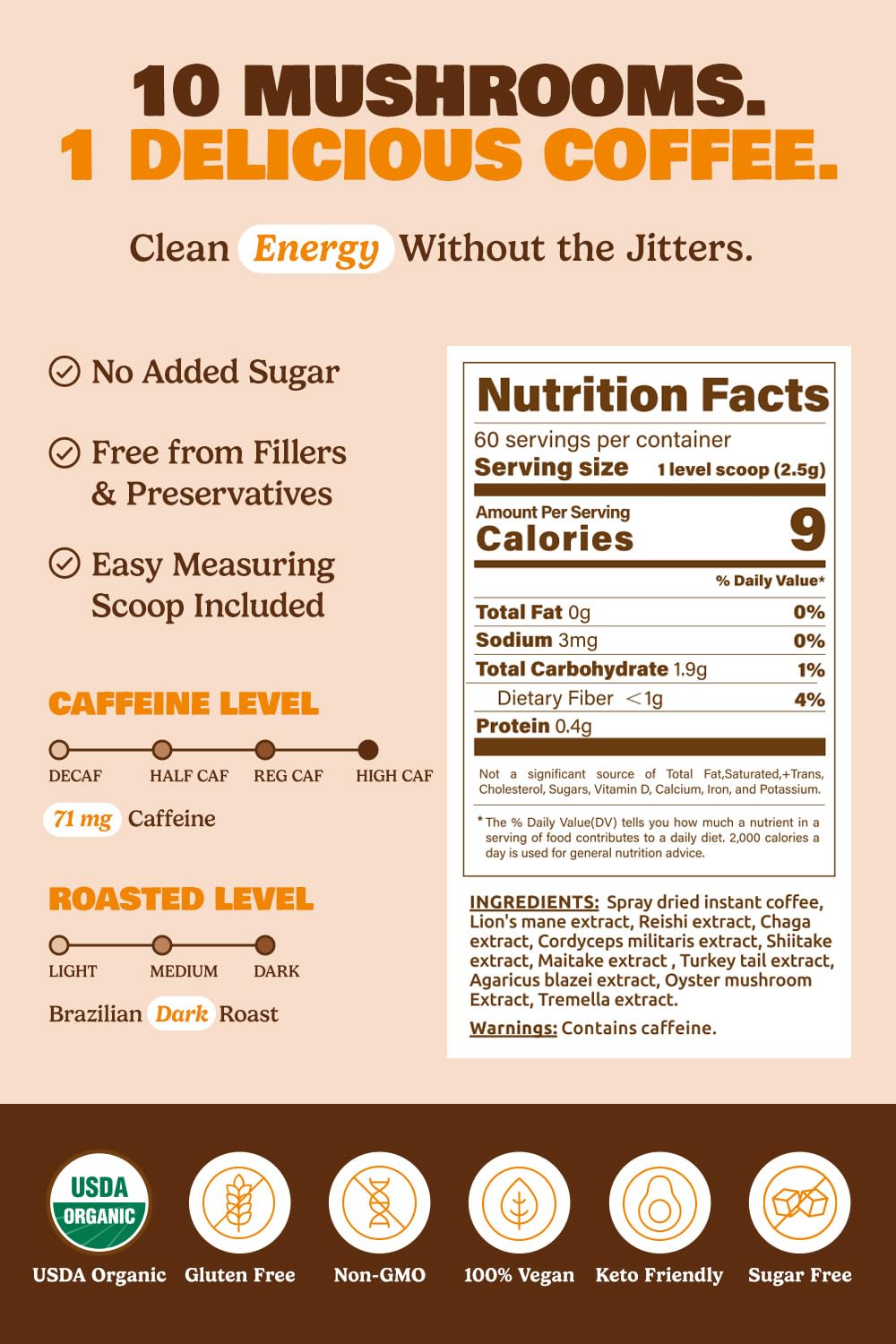 nutritious instant coffee option