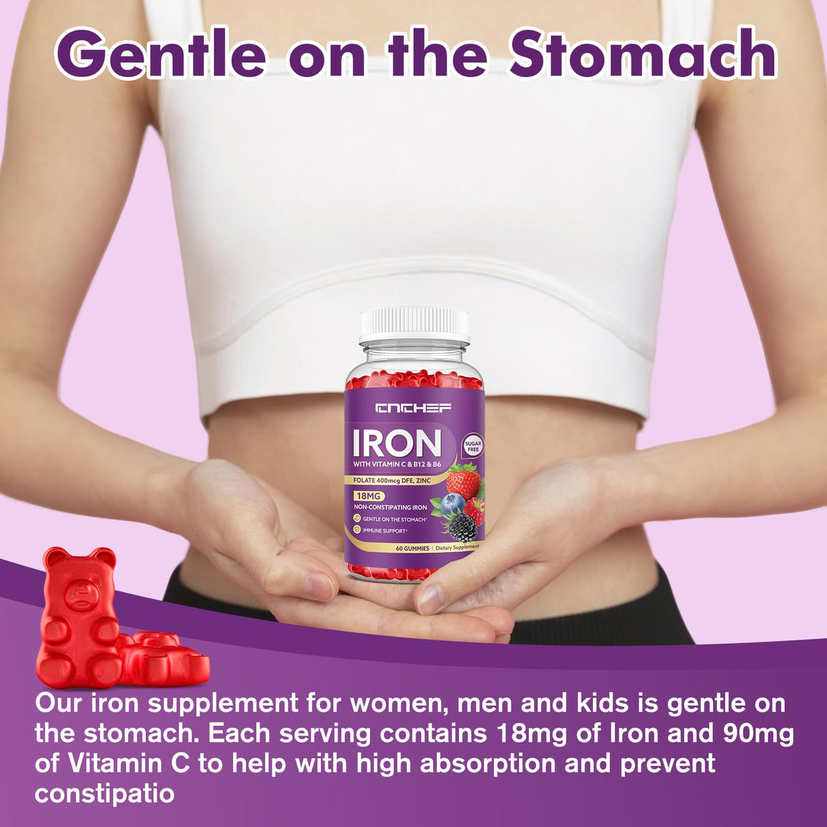 nutritious iron gummies for daily wellness