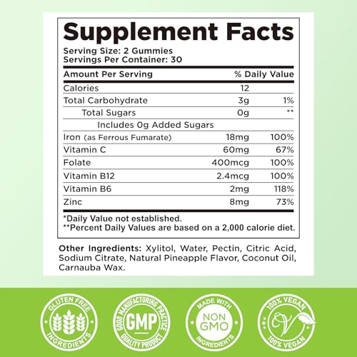 nutritious iron gummies for families