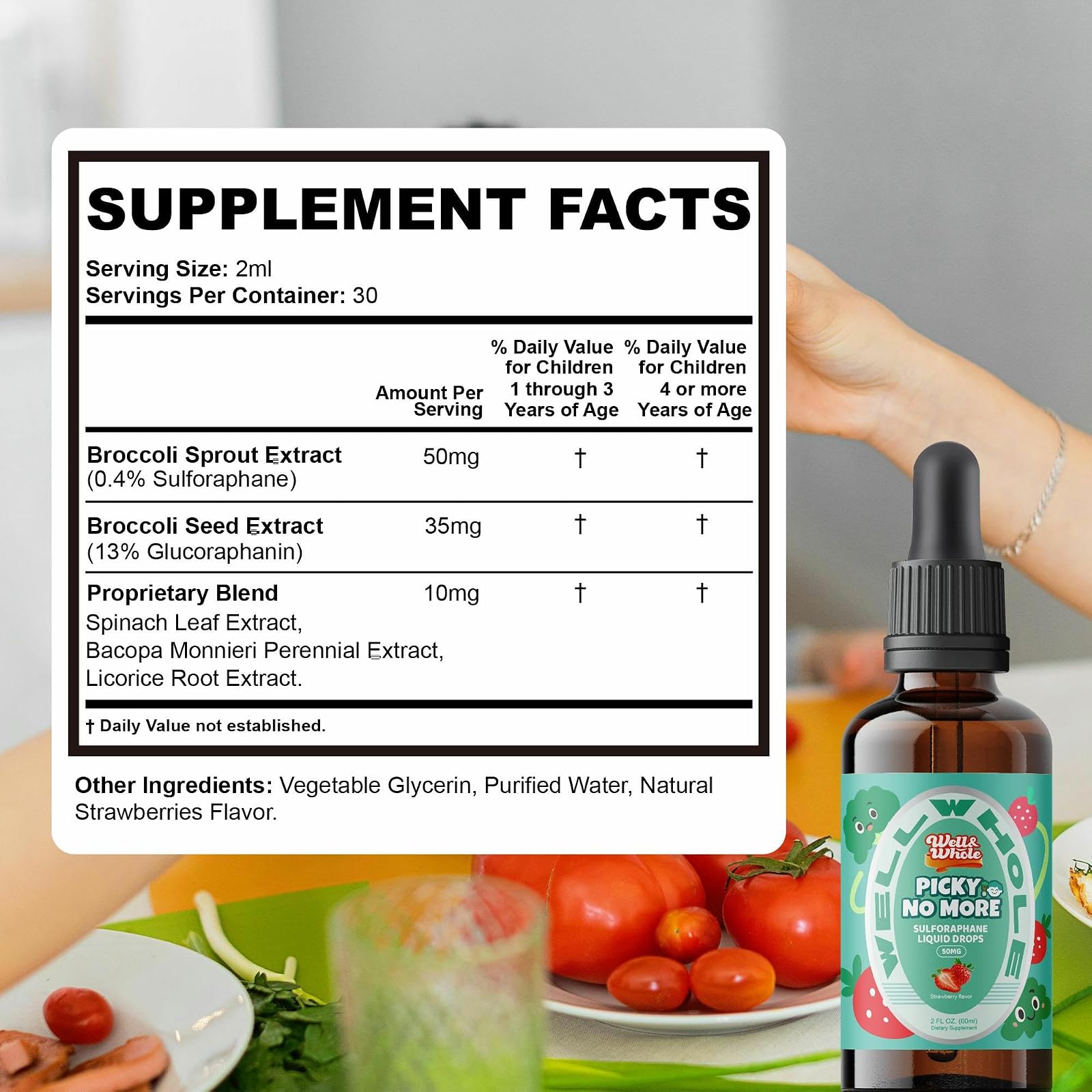 nutritious kids vitamins with broccoli