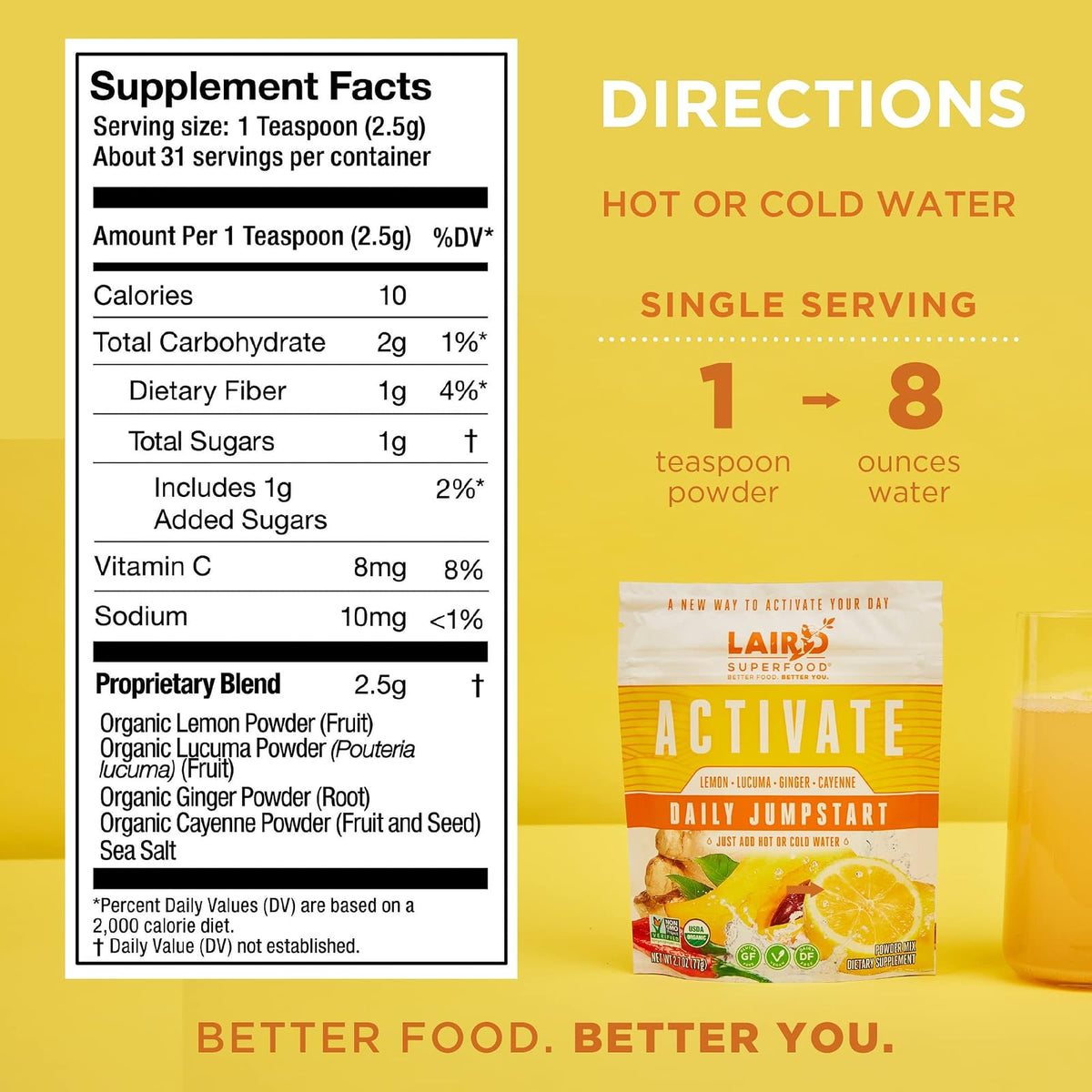 nutritious lemon ginger superfood