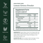 nutritious lemon greens powder supplement