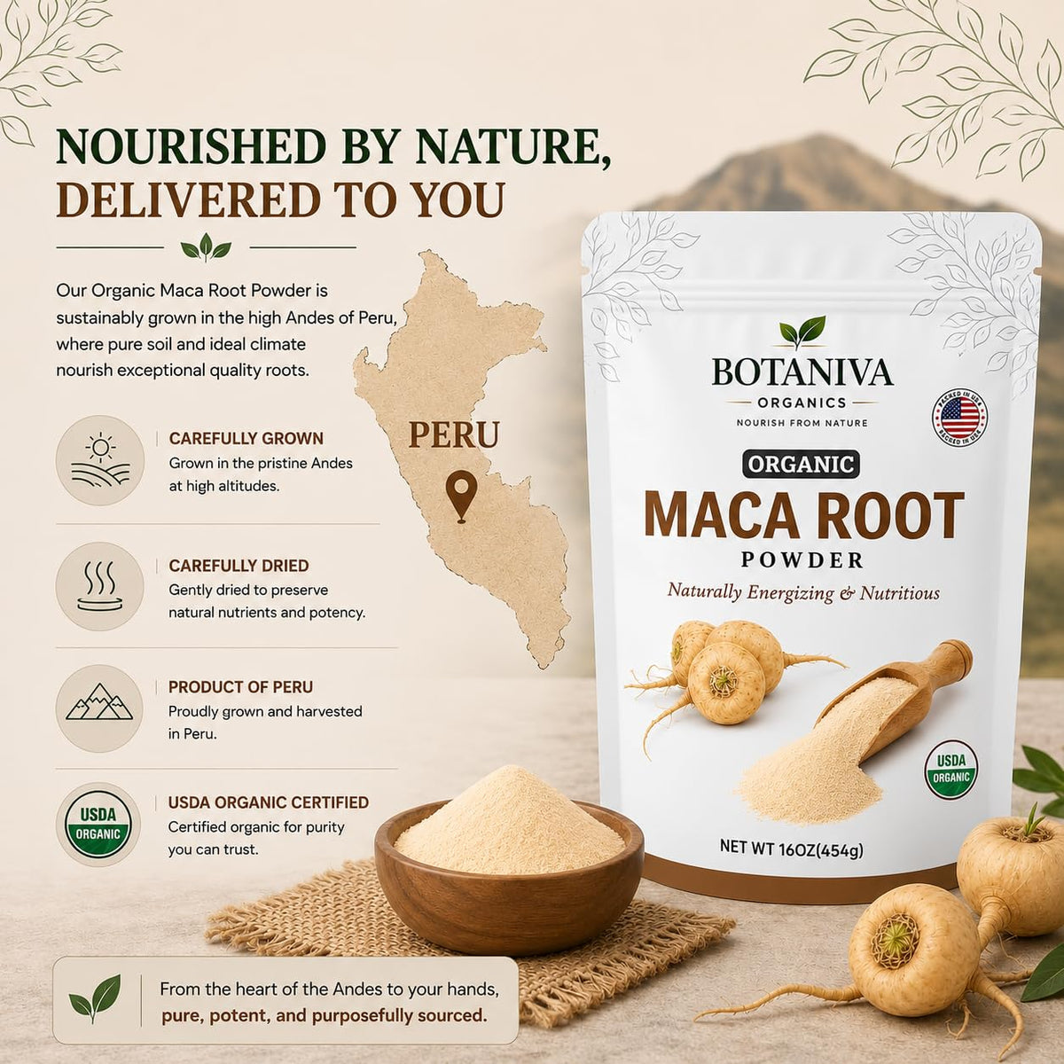nutritious maca root for baking
