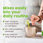 nutritious matcha latte with collagen
