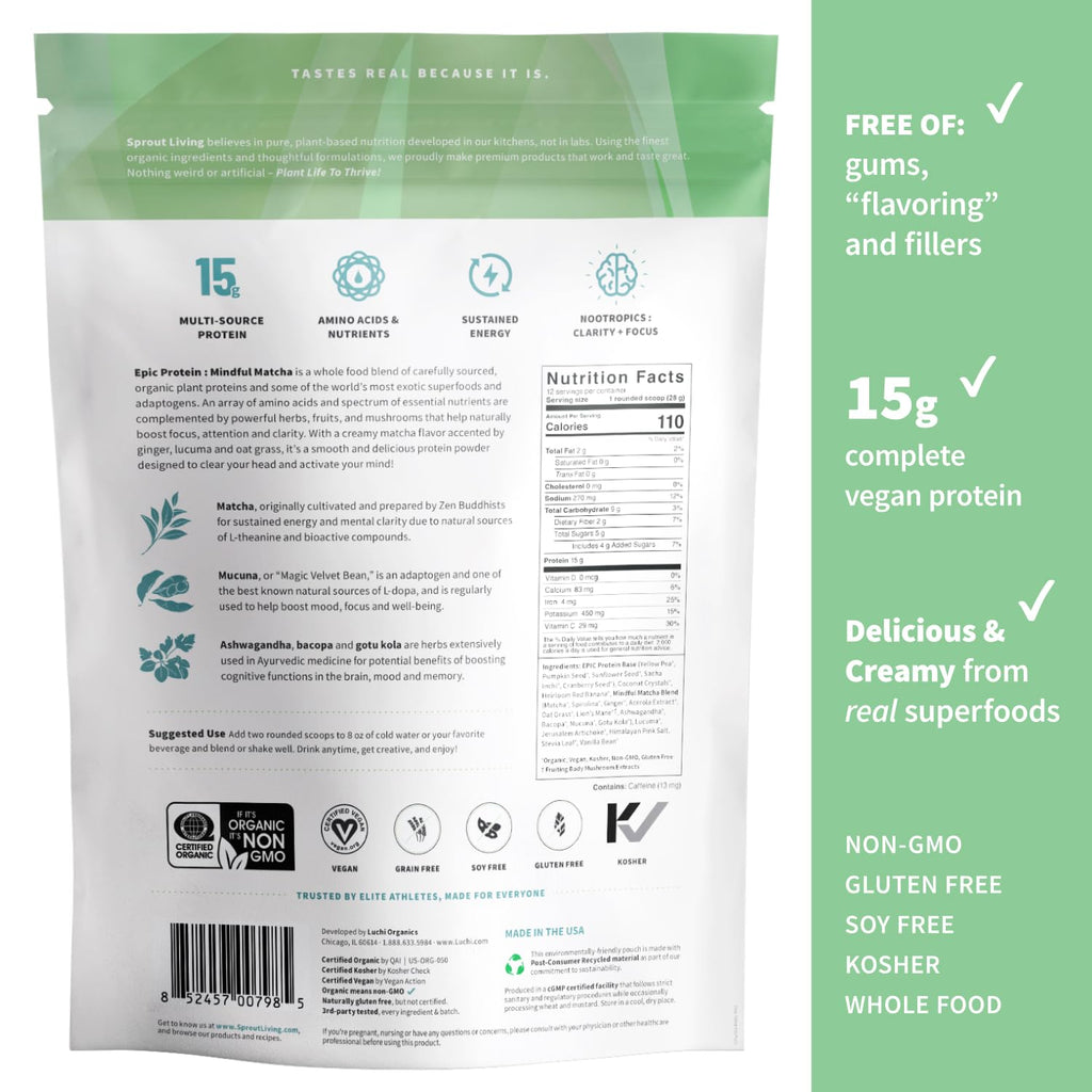 nutritious matcha protein blend