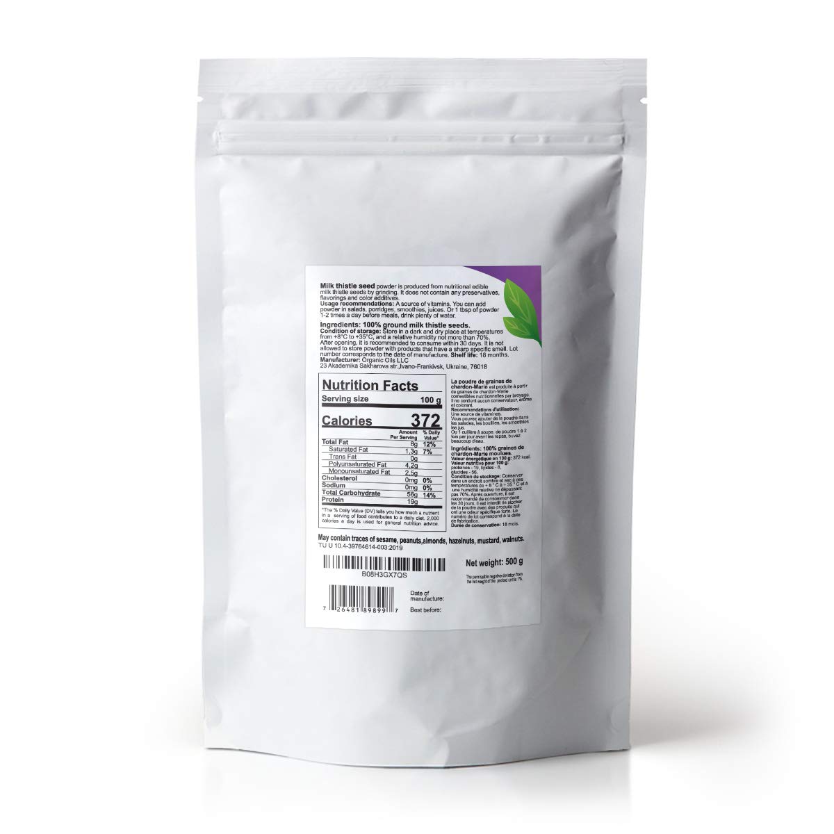 nutritious milk thistle for smoothies