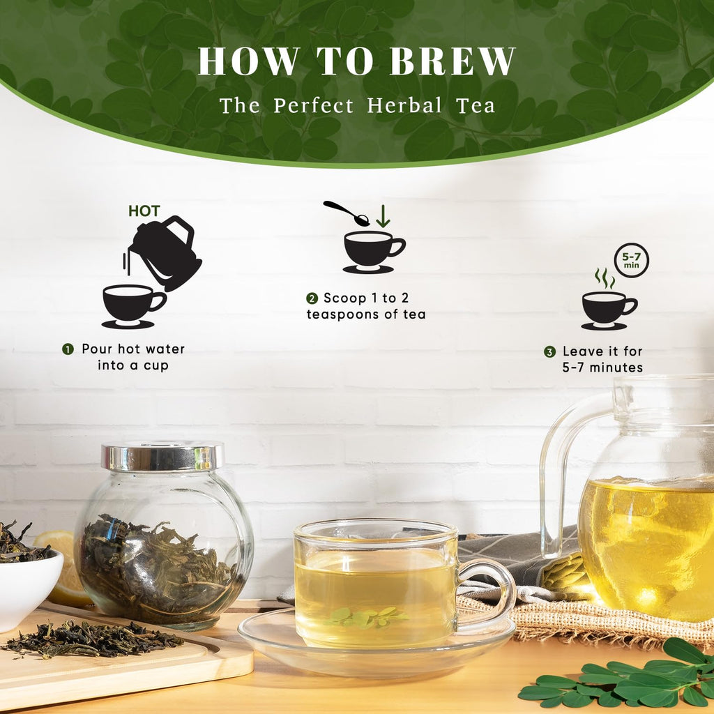 nutritious moringa leaf infusion