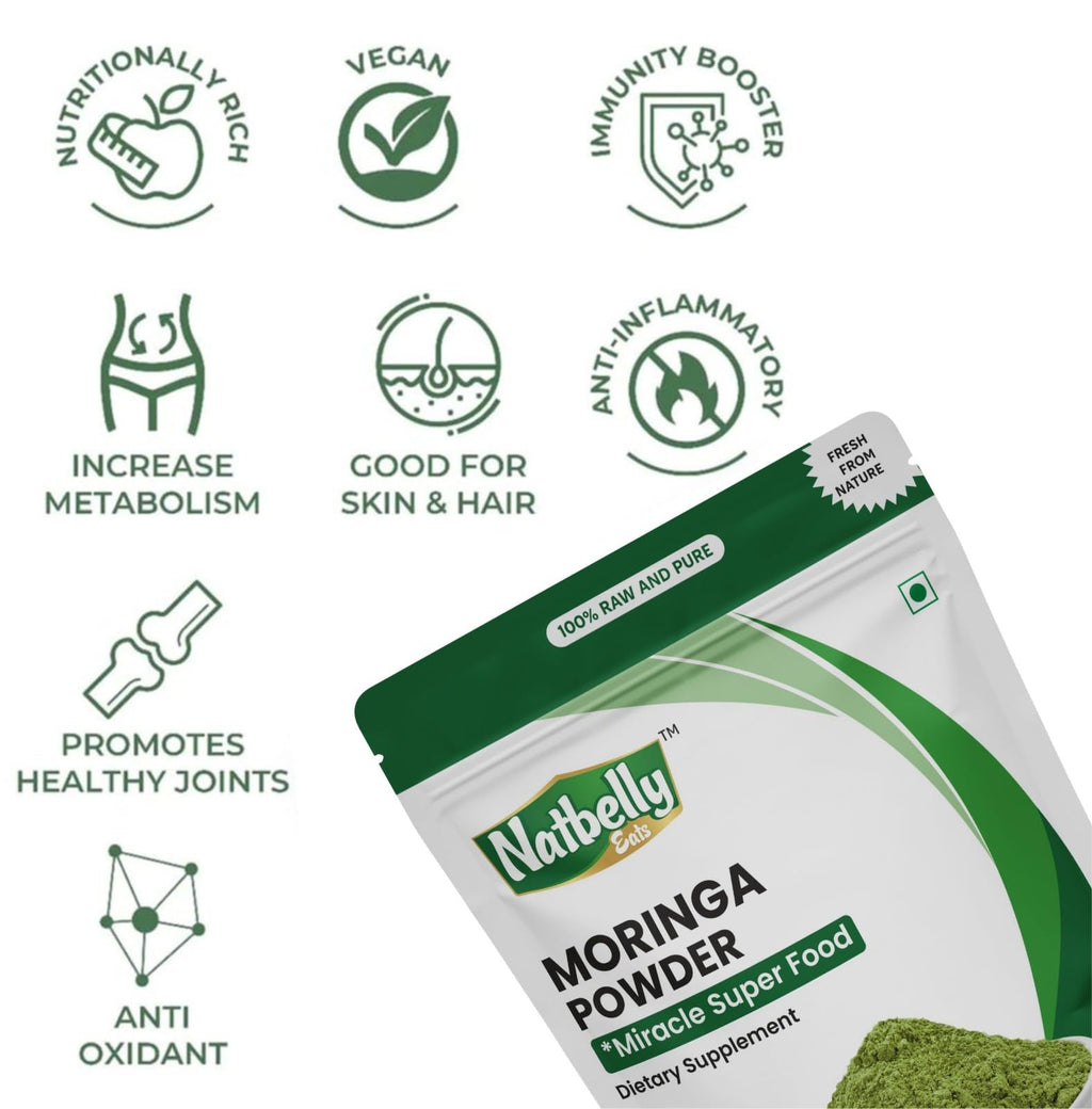 nutritious moringa leaf powder supplement