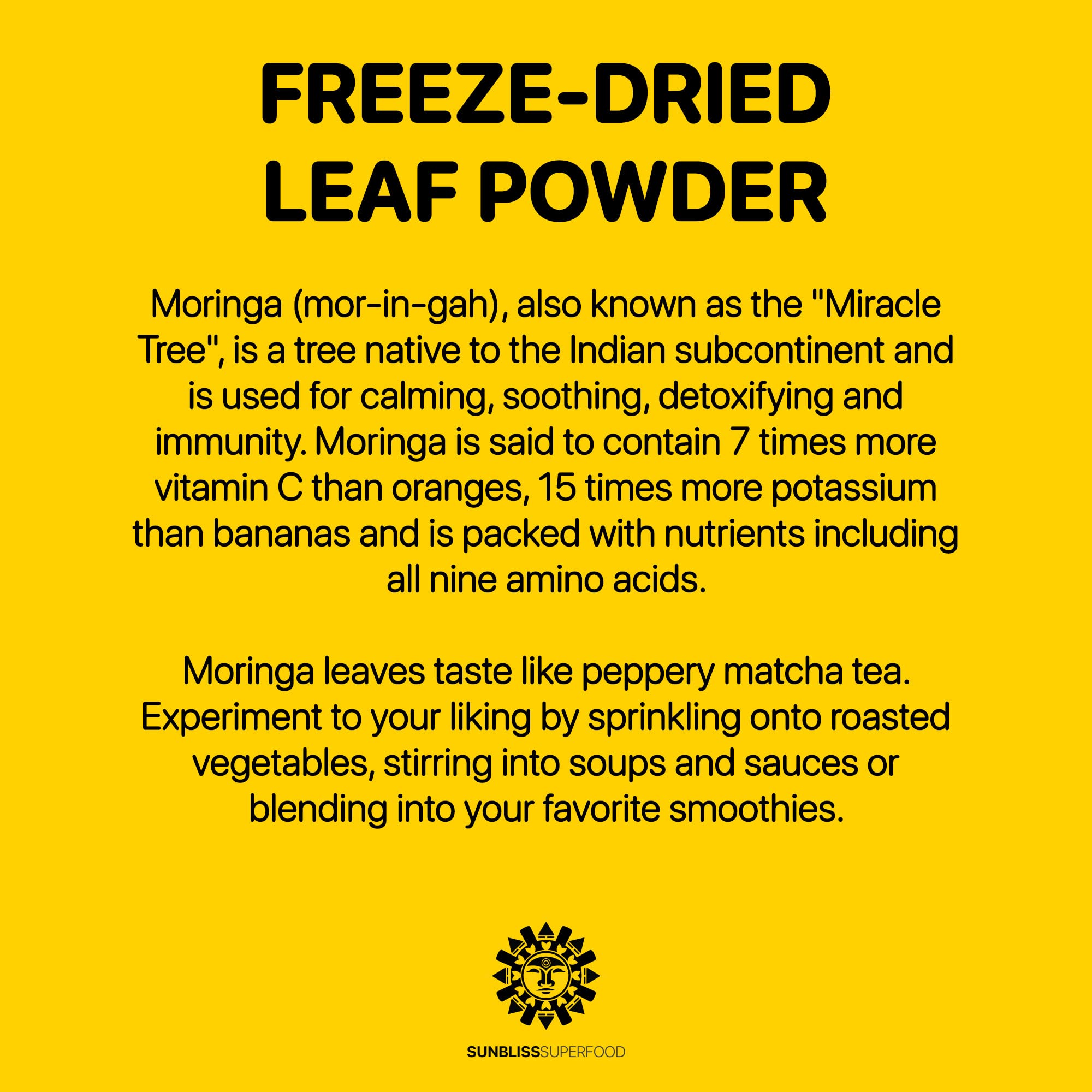 nutritious moringa powder for recipes