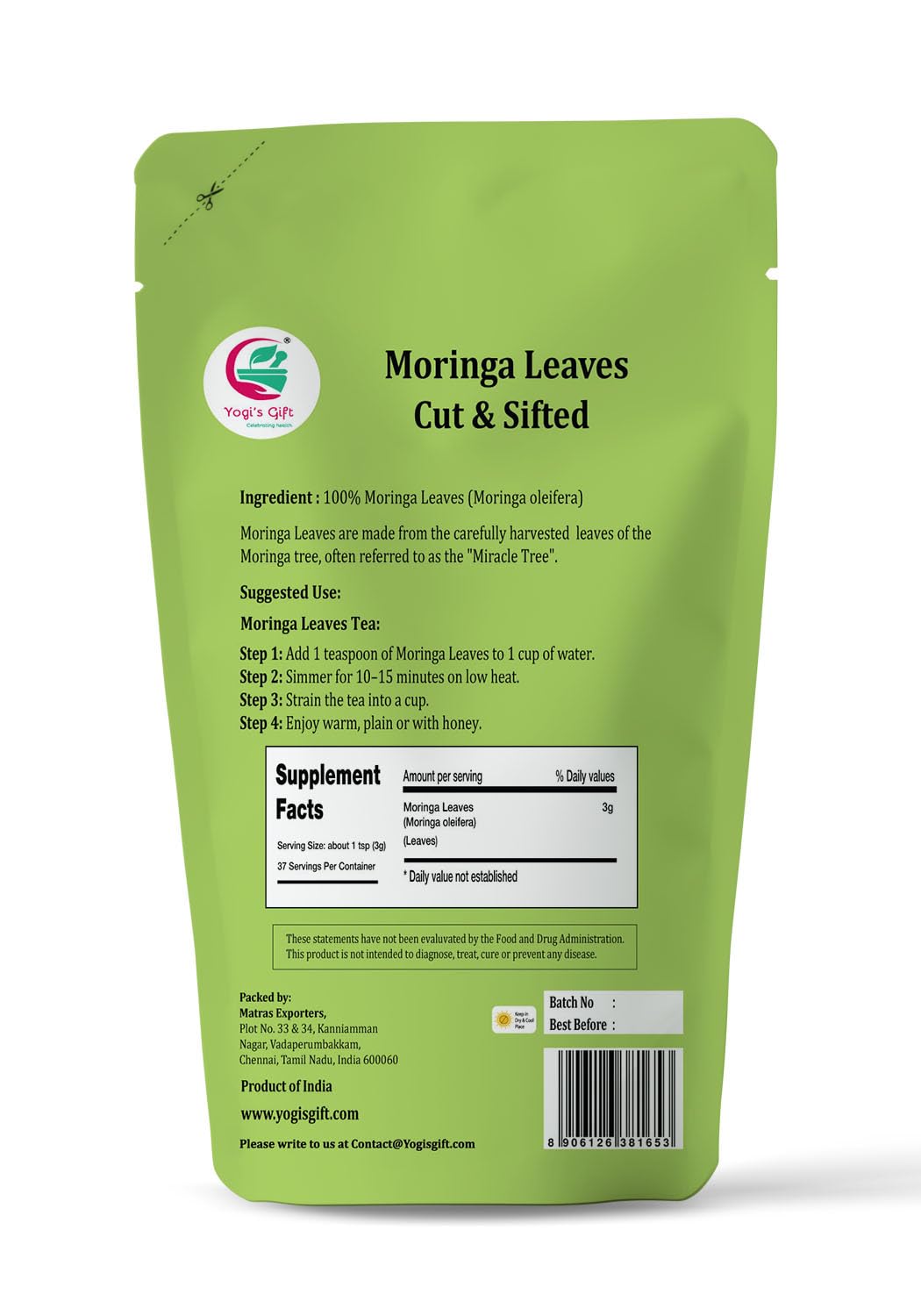 nutritious moringa powder for wellness