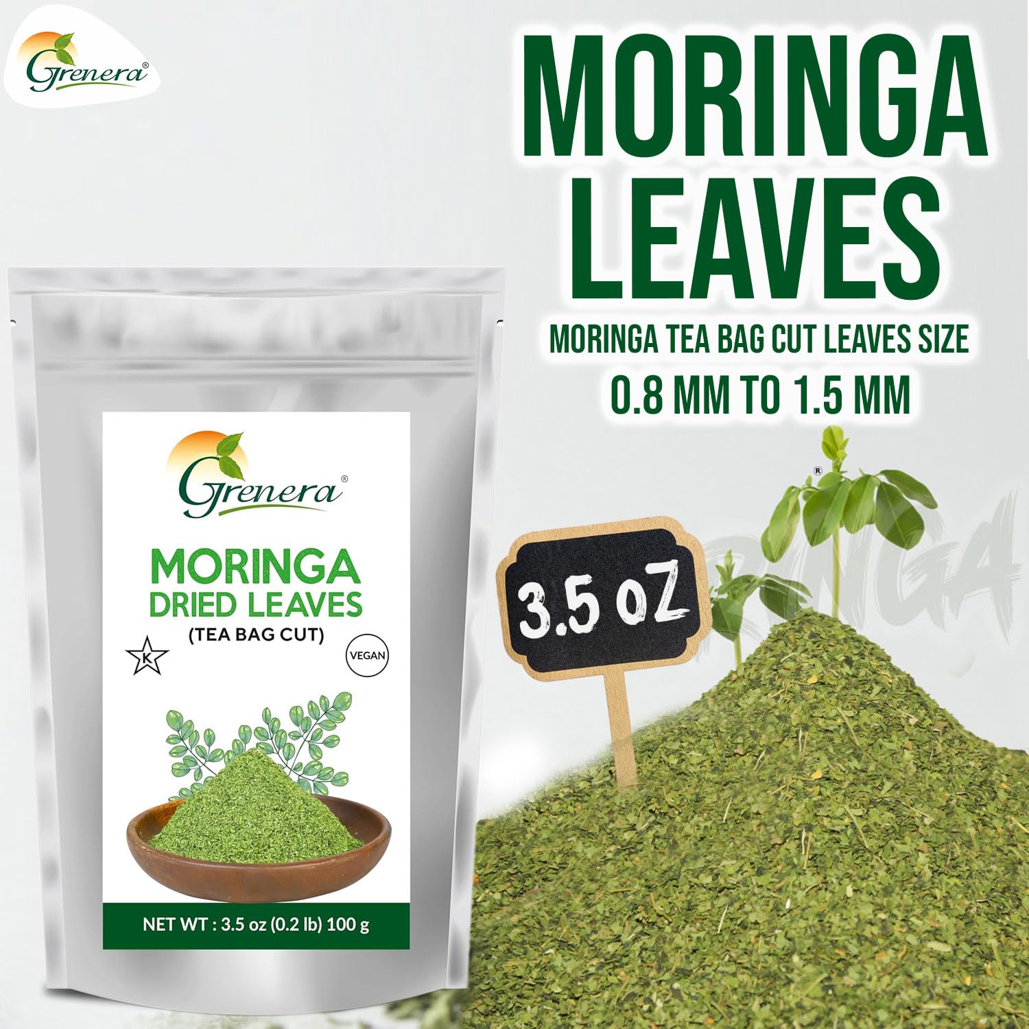 Nutritious moringa tea for salads