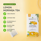 nutritious moringa tea with lemon flavor
