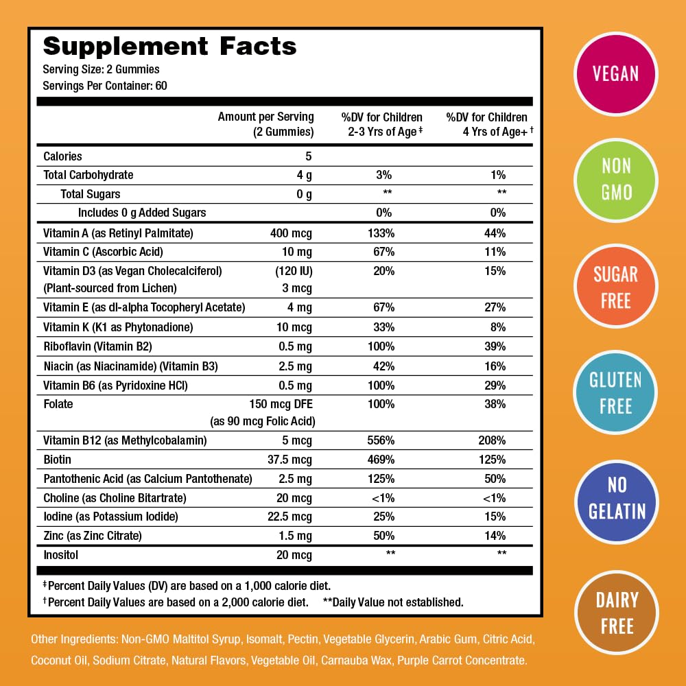 nutritious multivitamins for growing kids