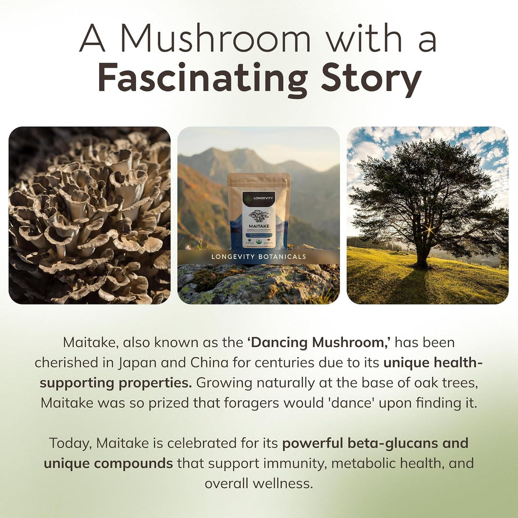Nutritious mushroom powder for baking