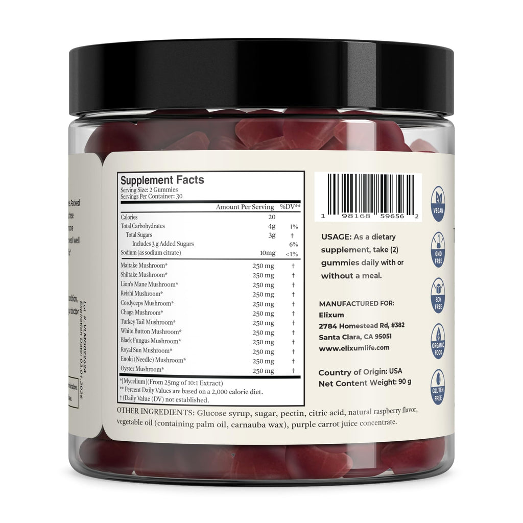 Nutritious mushrooms for overall vitality
